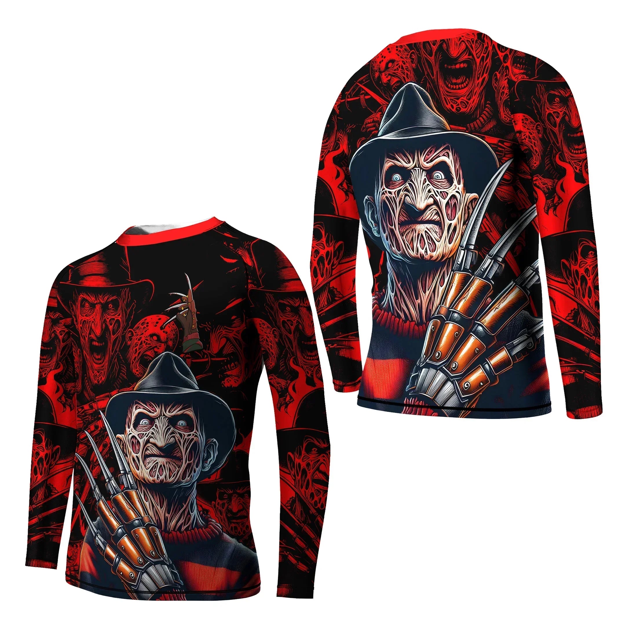 Nightmare Freddy Kids Rash Guard – Kids Rash Guard for Sports & Fitness