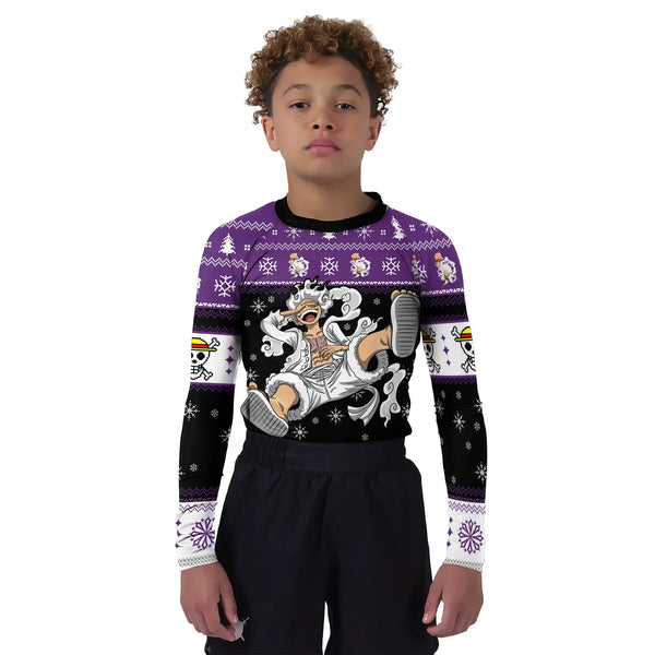 One Piece Luffy Gear Fifth Kids Rash Guard – Kids Rash Guard USA