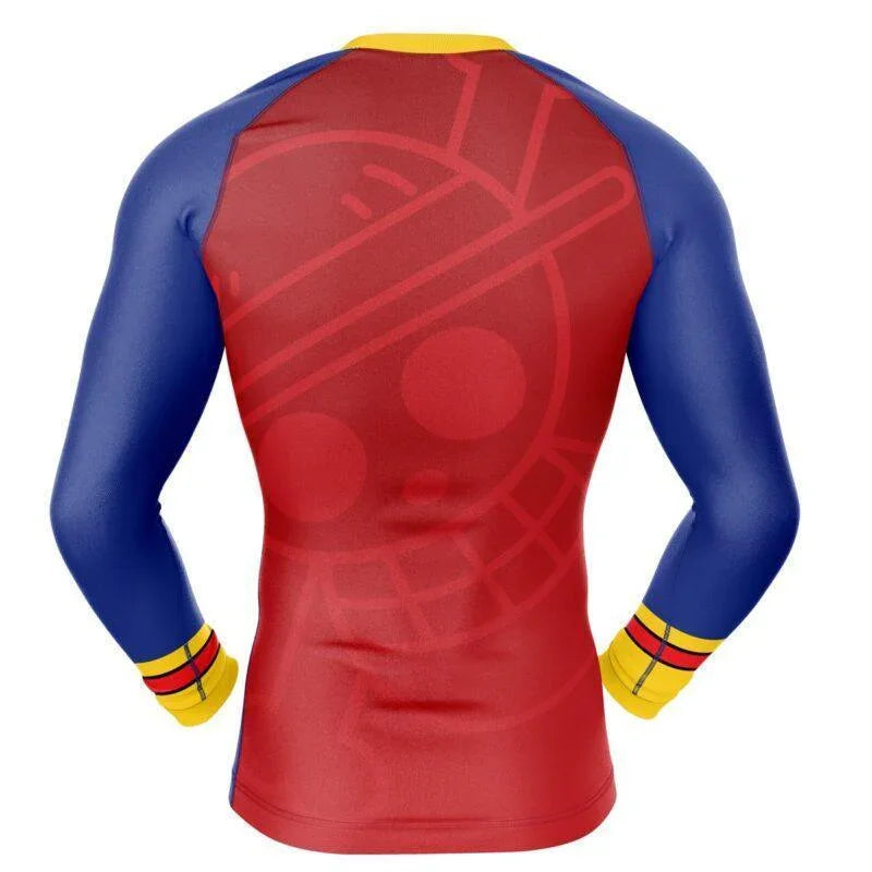 One Piece Monkey D Luffy Rash Guard | Jiu Jitsu Rash Guard
