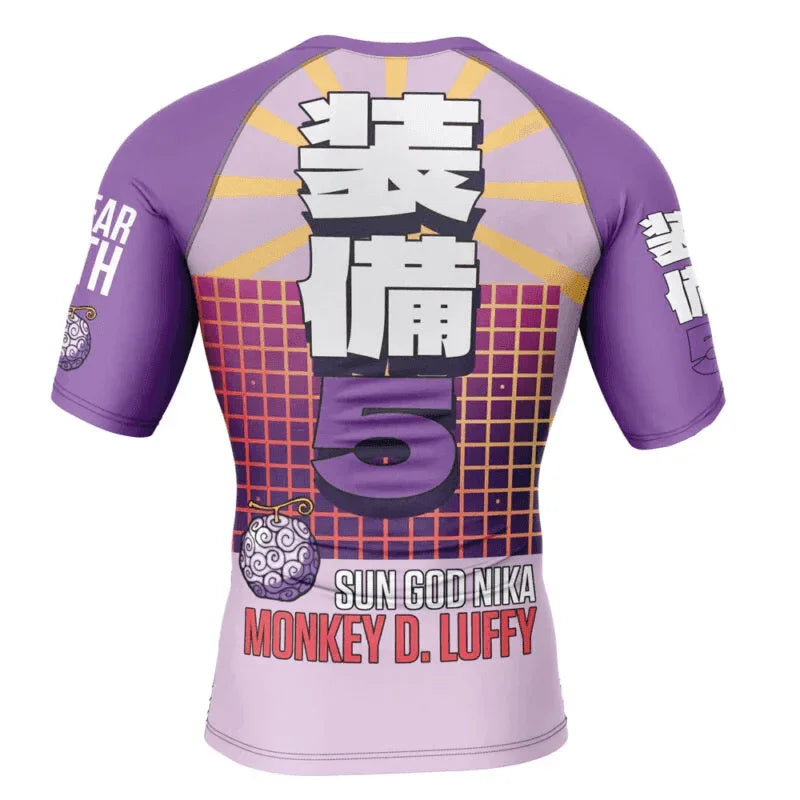 One Piece Sun God Nika Rash Guard | Anime Rash Guard