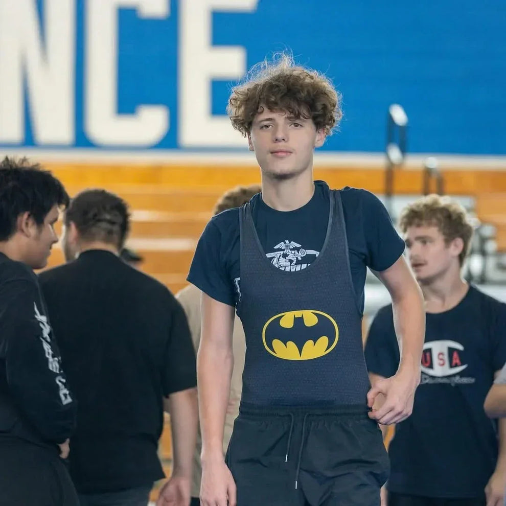 Original Batman Cosplay Wrestling Singlet – Unique Athletic Gear
