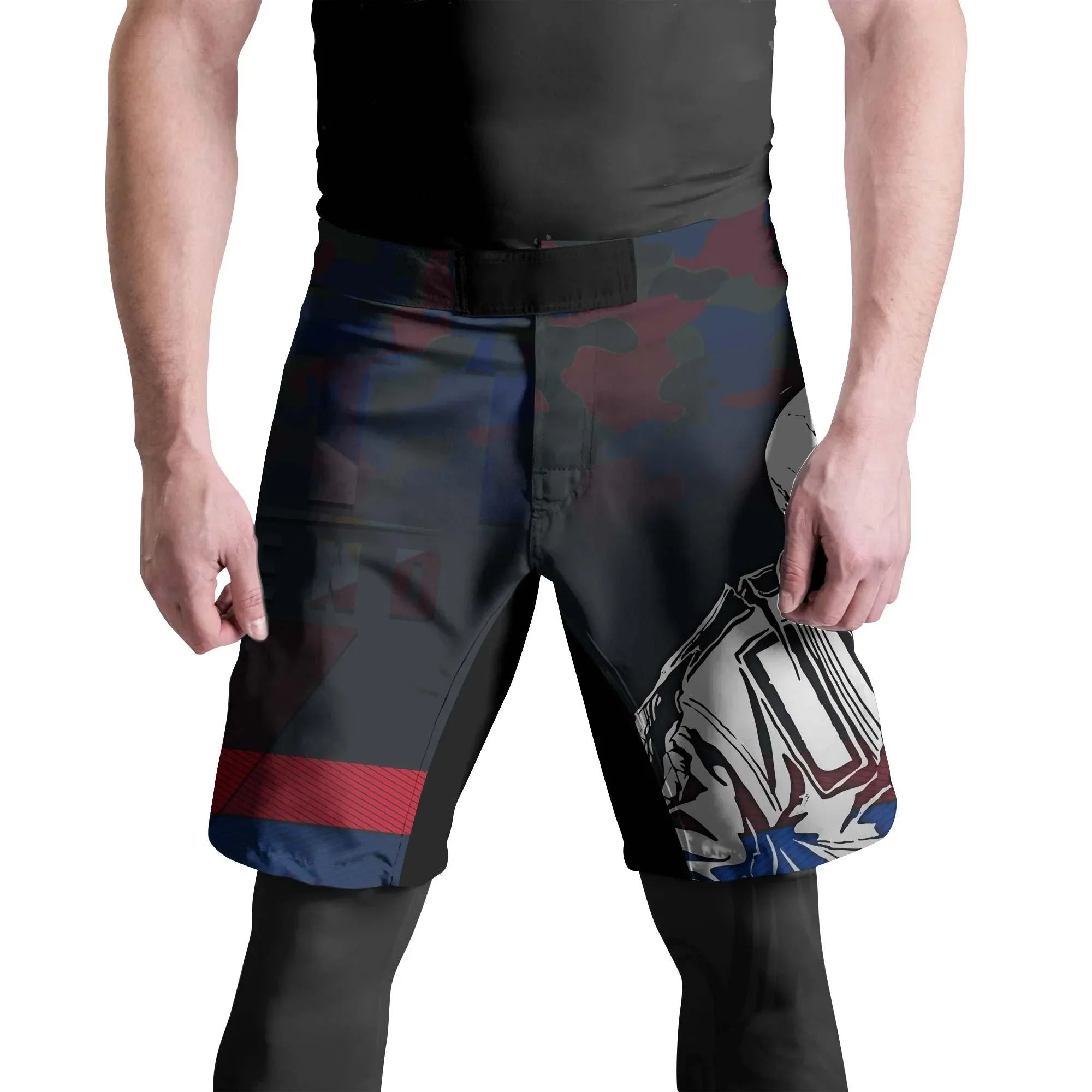 Philippines Skull Fighter Fight Shorts - High Quality & Durable