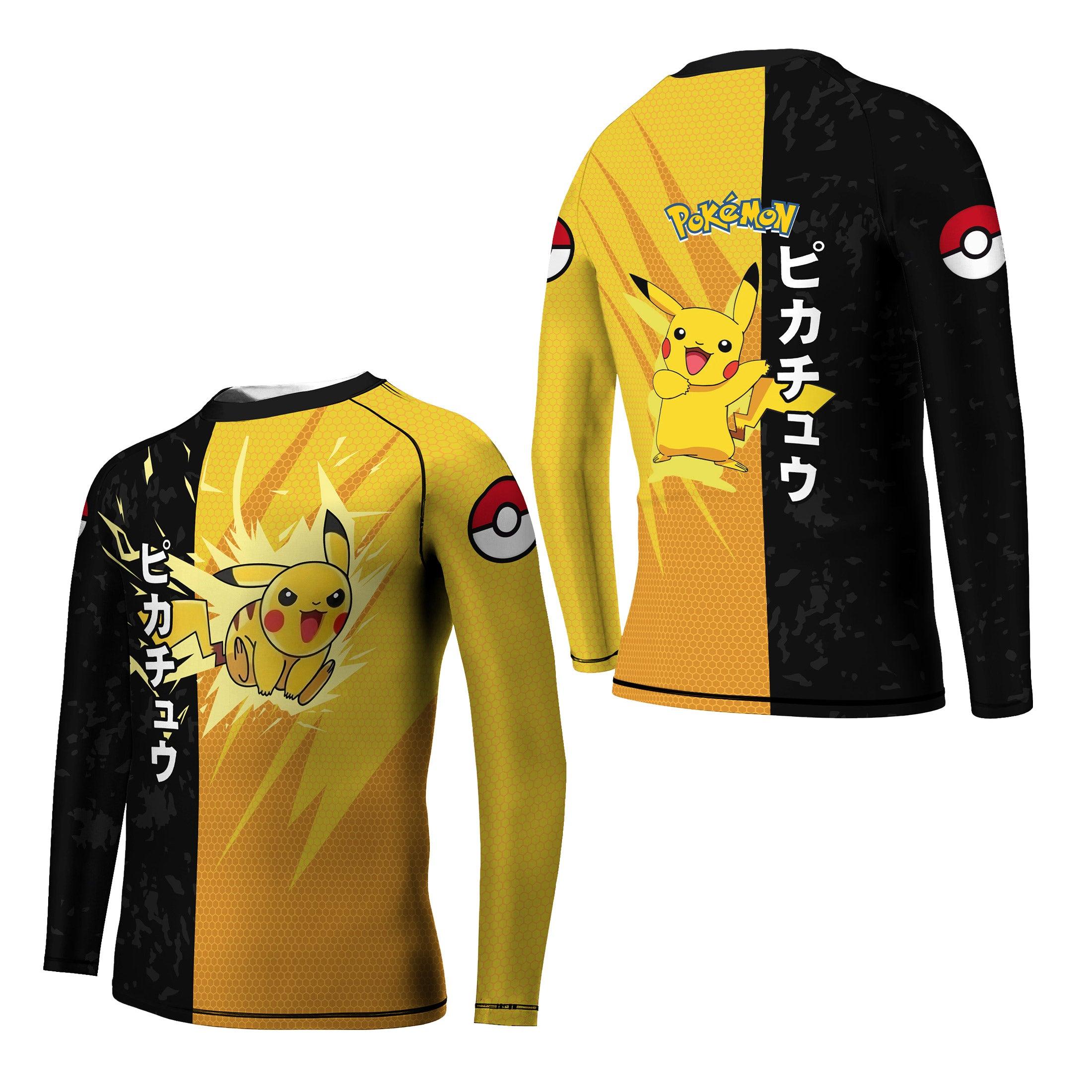 Pokemon Classic Pikachu Kids Rash Guard | Athletic Wear