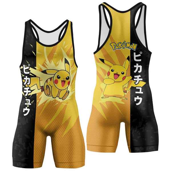 Pokemon Classic Pikachu Wrestling Singlet | Wrestling Singlet