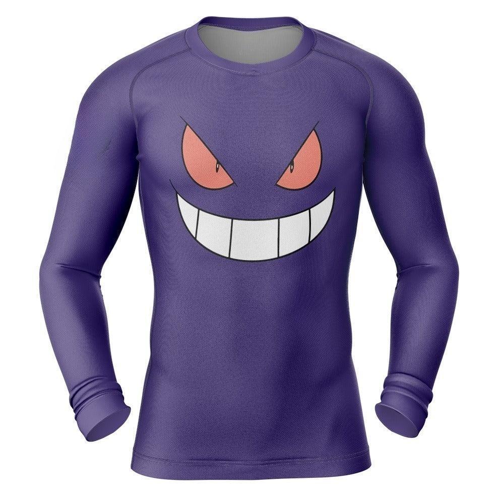 Pokemon Gengar Face Rash Guard | Jiu Jitsu Rash Guard