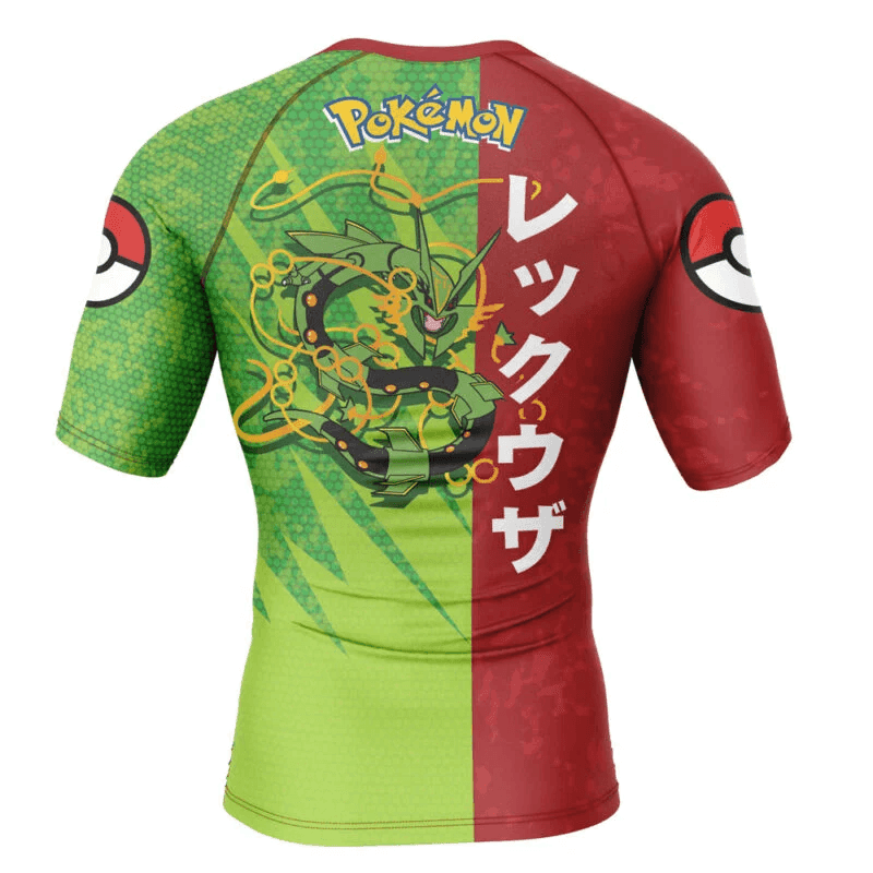 Pokemon Lord Of The Sky Rayquaza Rash Guard | Anime Fightwear