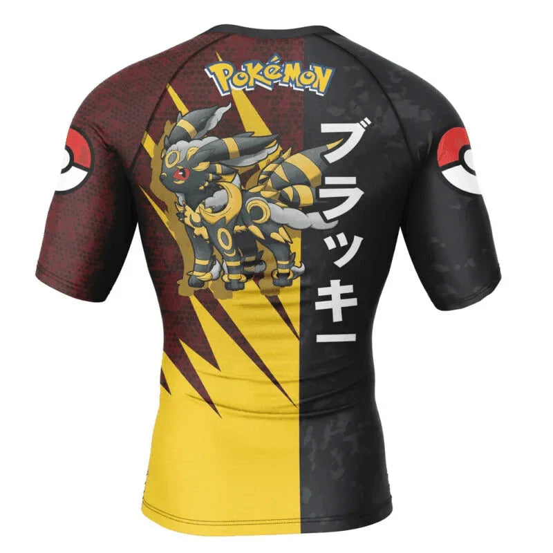 Pokemon Mega Umbreon Rash Guard | Anime Fightwear | Workout Shirt