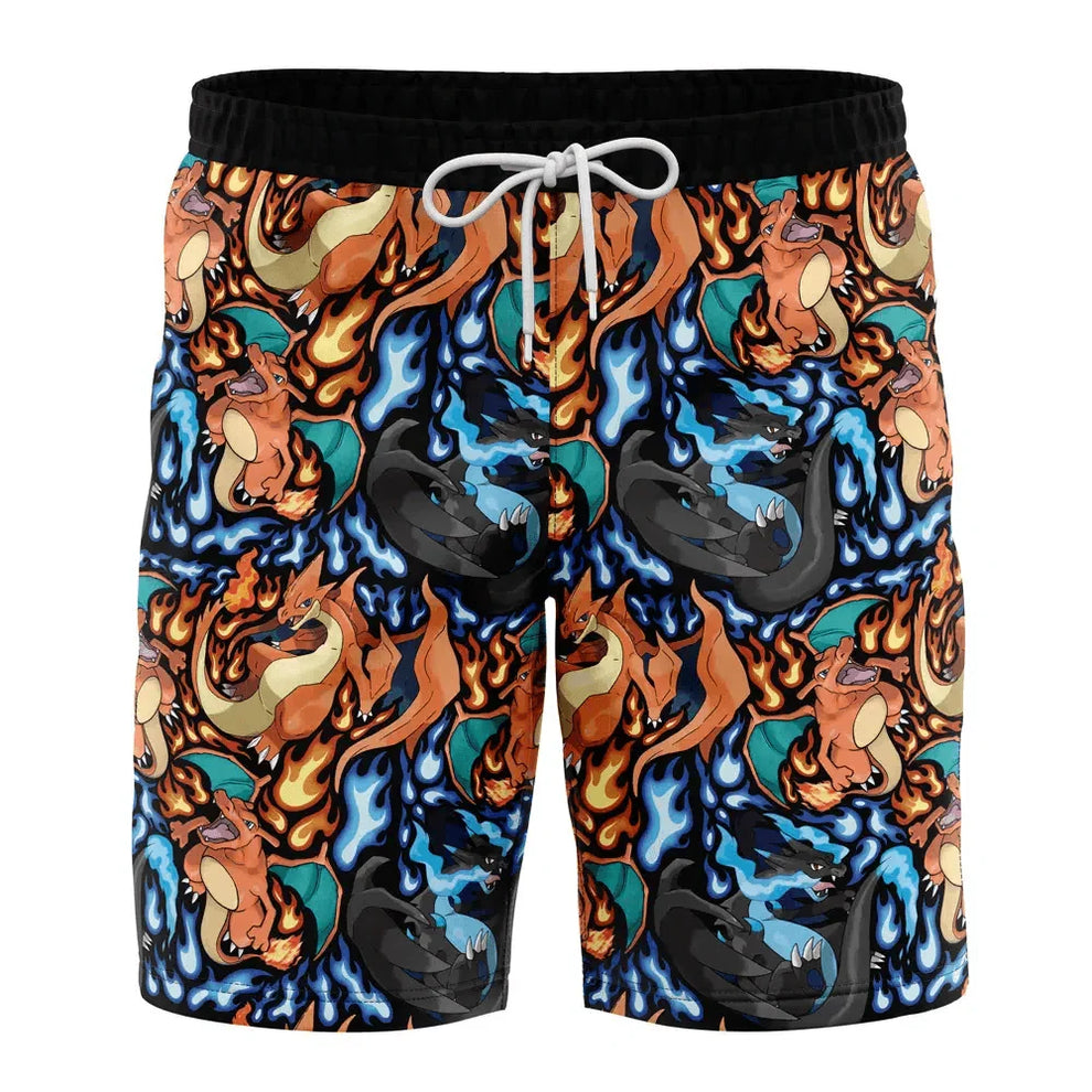 Pokemon Mega XY Charizard Swim Trunks - Comfort & Style