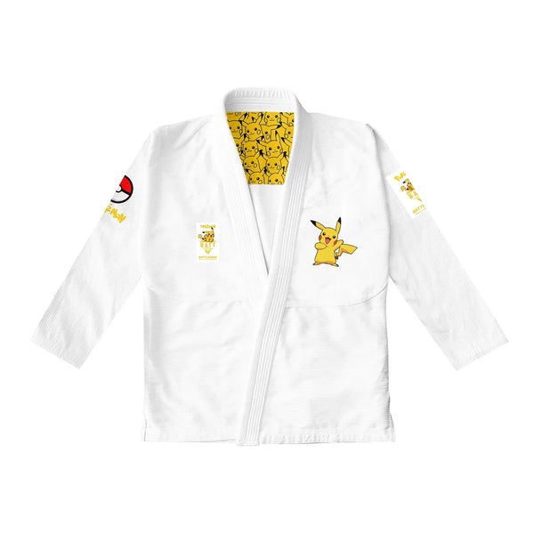 Pokemon Pikachu Adult White BJJ GI