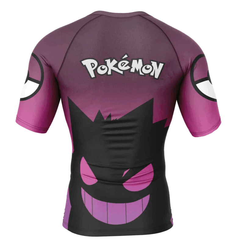 Pokemon Poision Ghost Gengar Rash Guard | Anime Rash Guard