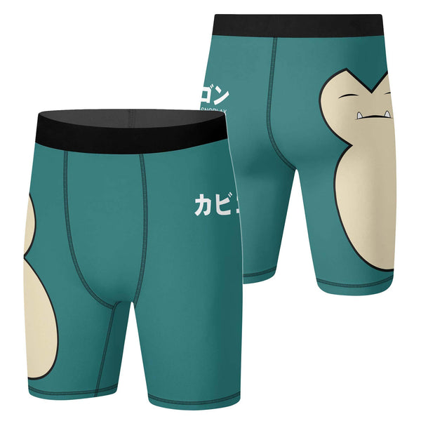 Pokemon Snorlax Face Compression Shorts | Breathable & Stretchy