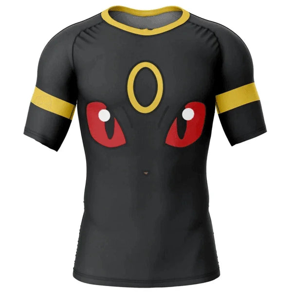 Pokemon Umbreon Face Rash Guard | Anime Fightwear | Workout Shirt