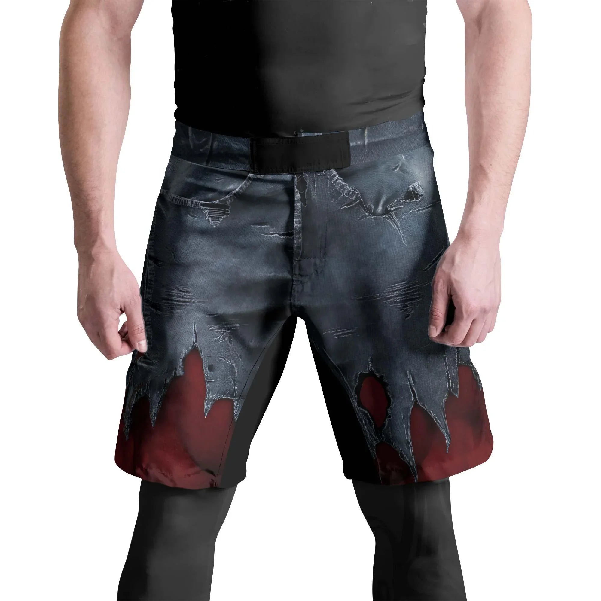 Red Hulk Cosplay Fight Shorts - High-Quality Fight Shorts