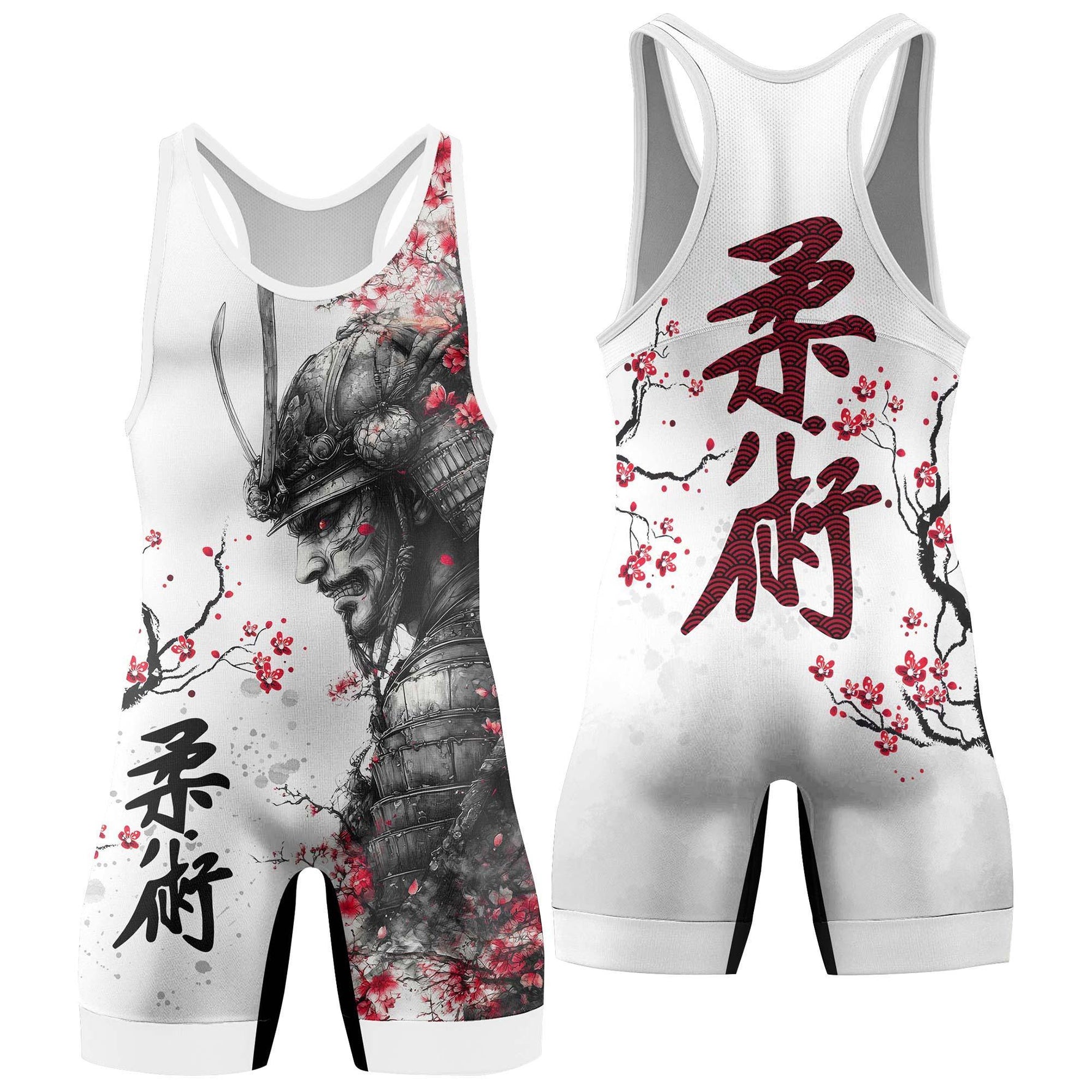 Samurai Jiu Jitsu Wrestling Singlet | Samurai Compression Bodysuit