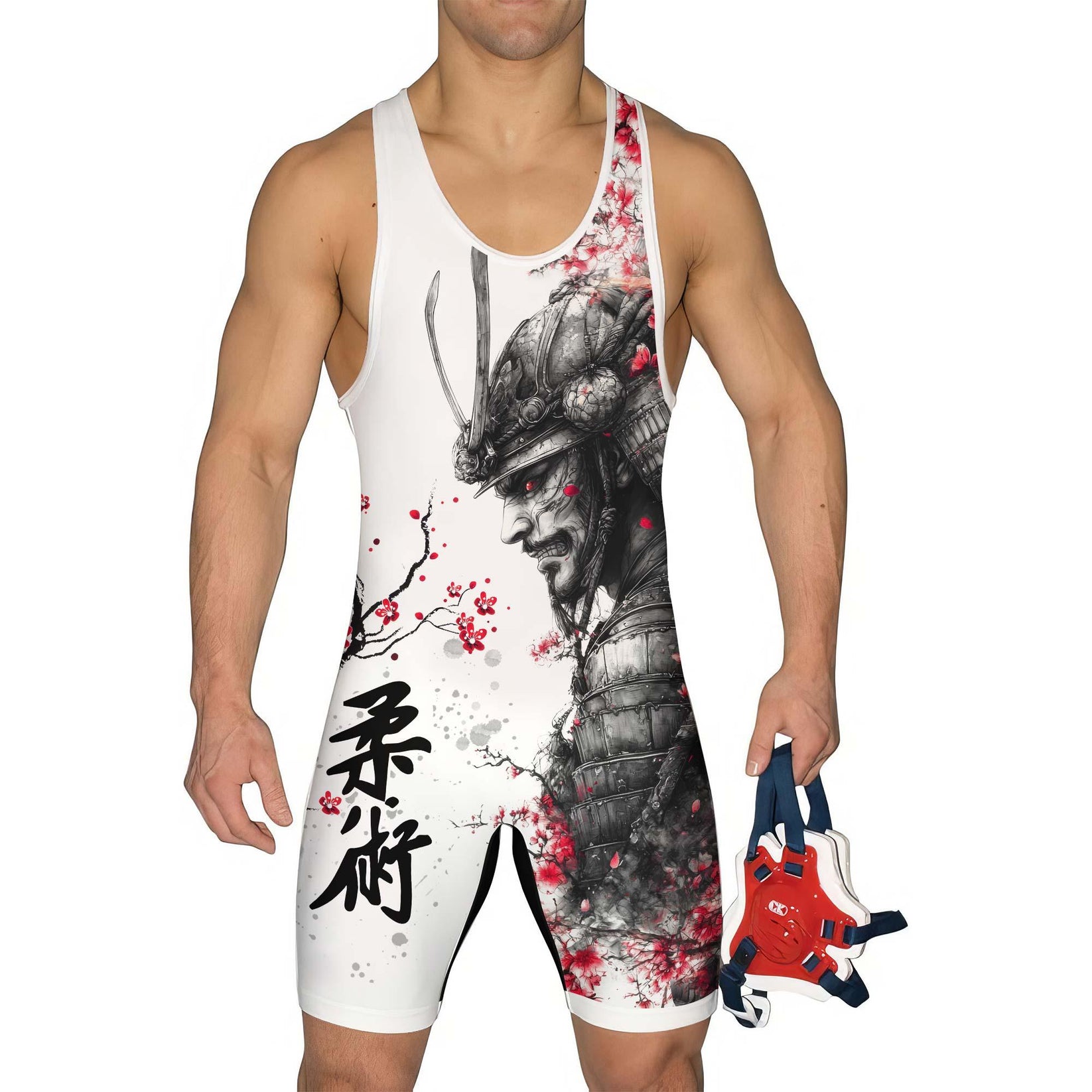 Samurai Jiu Jitsu Wrestling Singlet | Samurai Compression Bodysuit