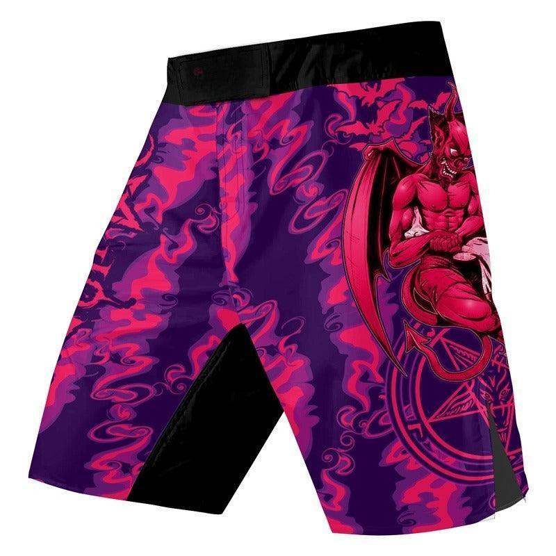 Satan Demon King Jiu Jitsu Fight Shorts | Halloween Muay Thai Shorts