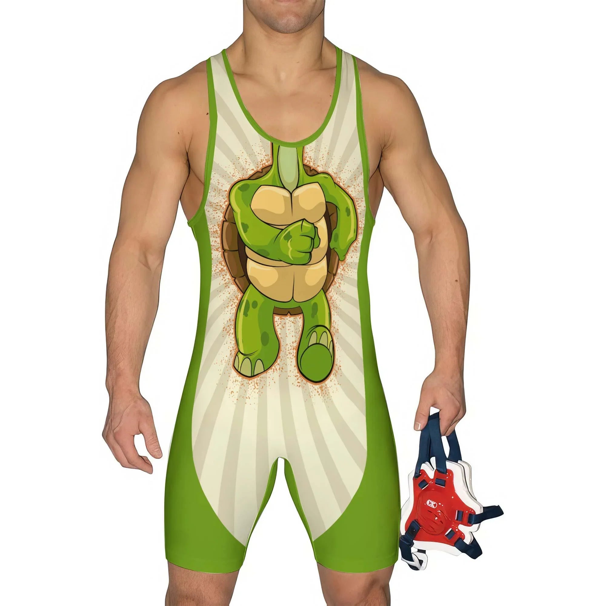 Scudo Turtle Wrestling Singlet - Dynamic Design