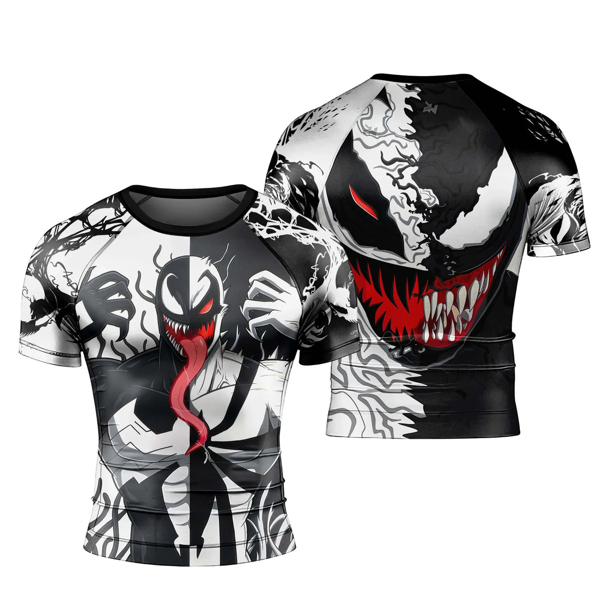 Spider Man 2 Venom And Anti Venom Rash Guard | Athletic Wear
