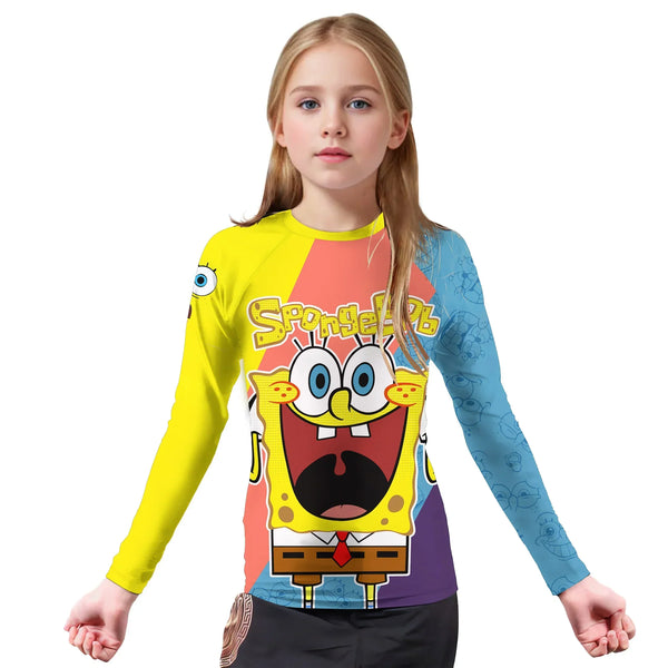 SpongeBob Happy Fighter Kids Rash Guard | Kids Rash Guard