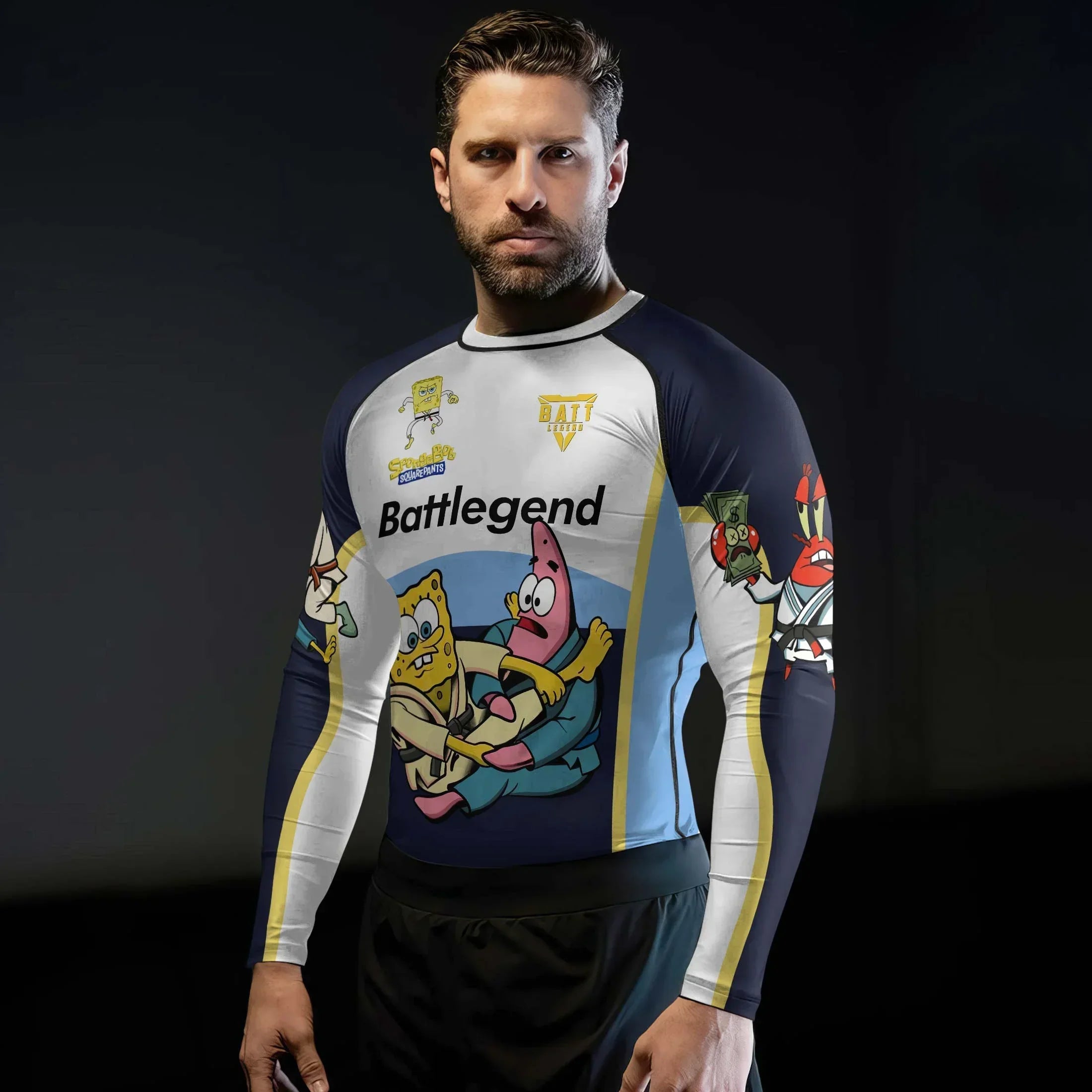 SpongeBob SquarePants Jiu Jitsu Rash Guard | MMA Rash Guard