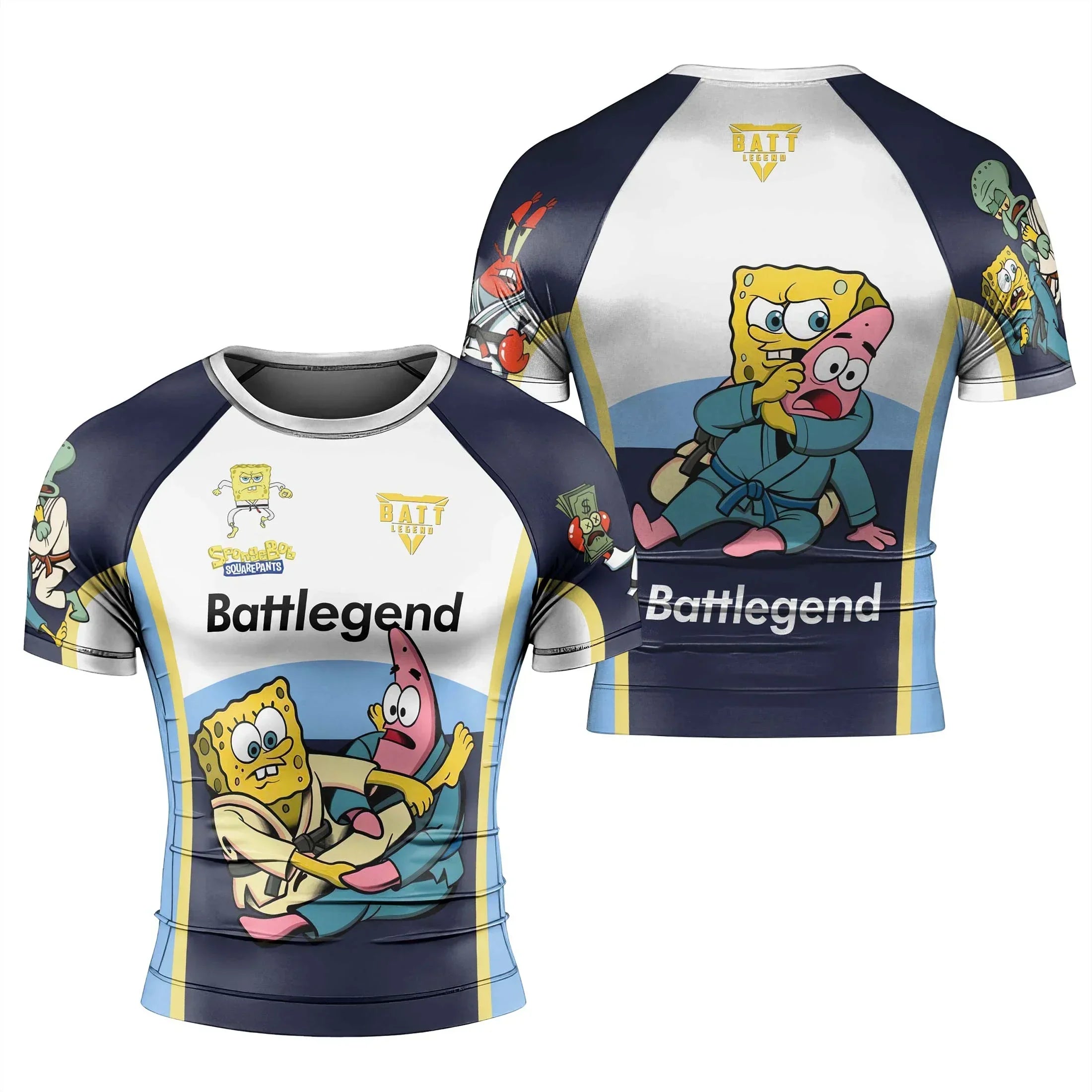 SpongeBob SquarePants Jiu Jitsu Rash Guard | MMA Rash Guard
