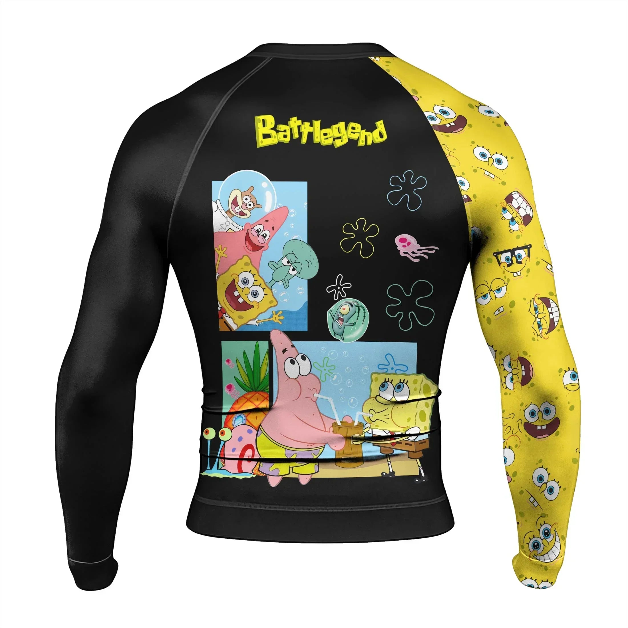 Spongebob Jiu Jitsu Rash Guard | Athletic Rash Guard Design