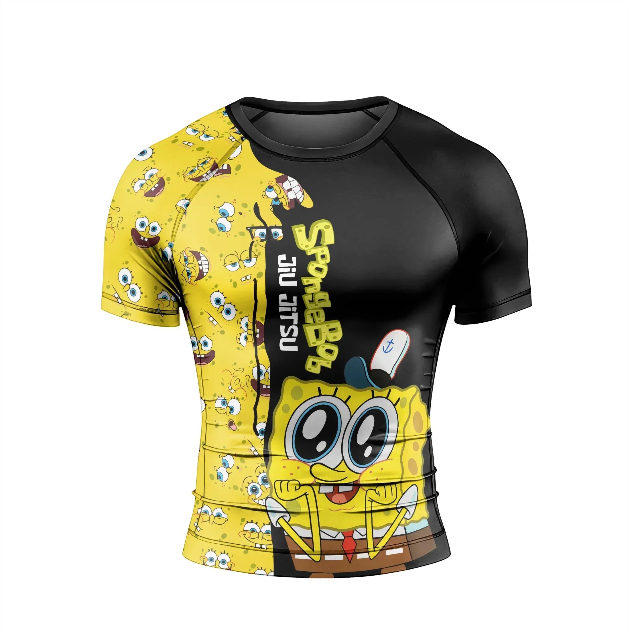 Spongebob Jiu Jitsu Rash Guard | Athletic Rash Guard Design