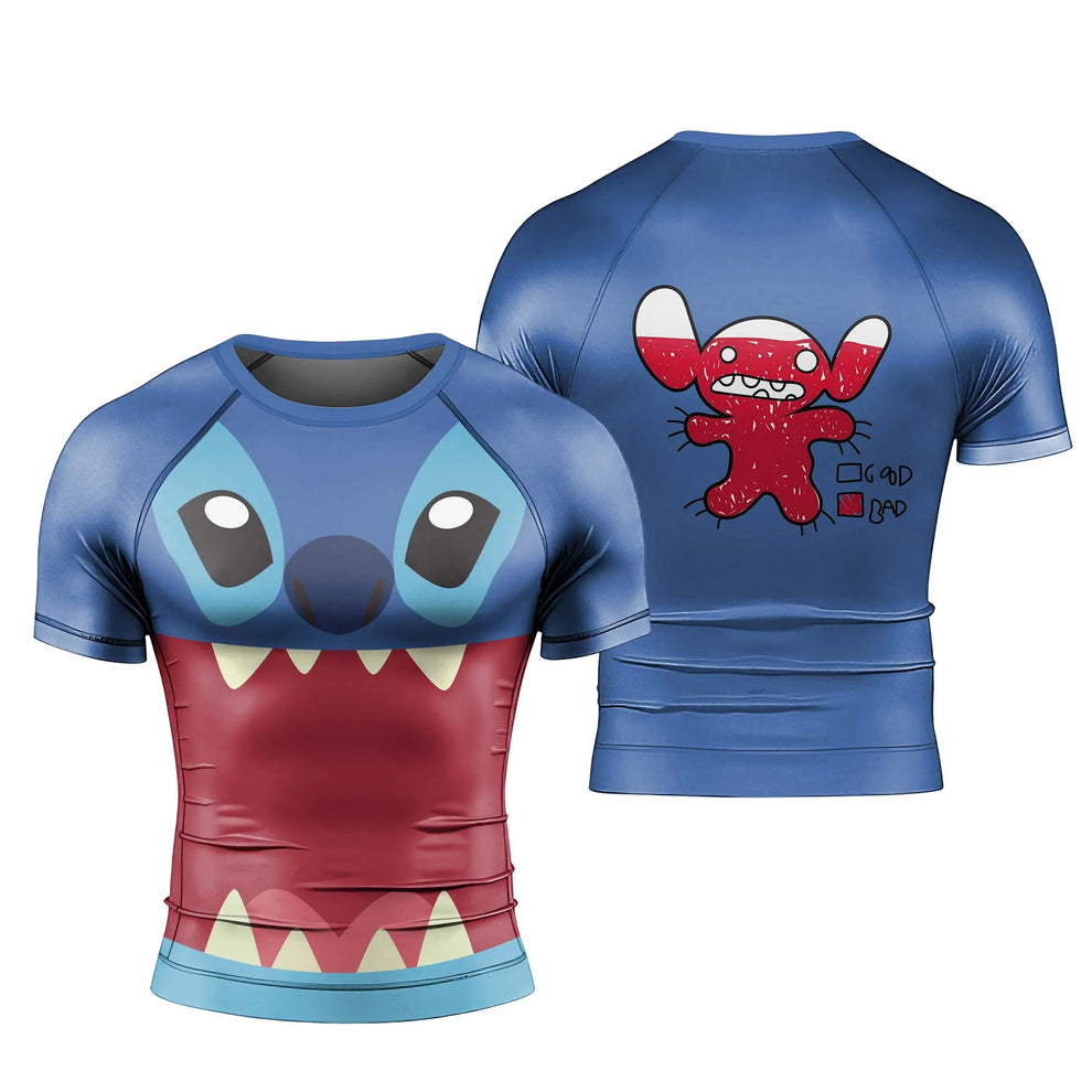 Stitch Badness Level Rash Guard for MMA & Fitness