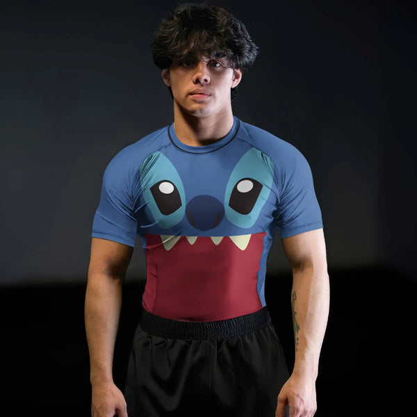 Stitch Badness Level Rash Guard for MMA & Fitness