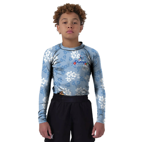 Stitch Ohana Kids Rash Guard | Athletic & Stylish
