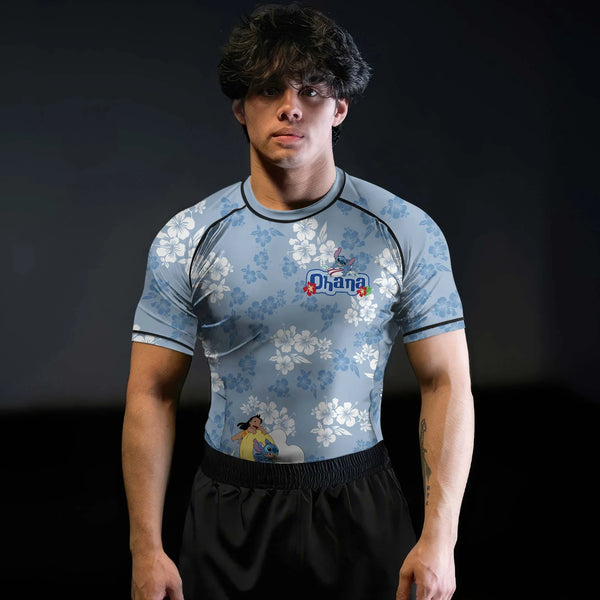 Stitch Ohana Rash Guard for MMA & Fitness