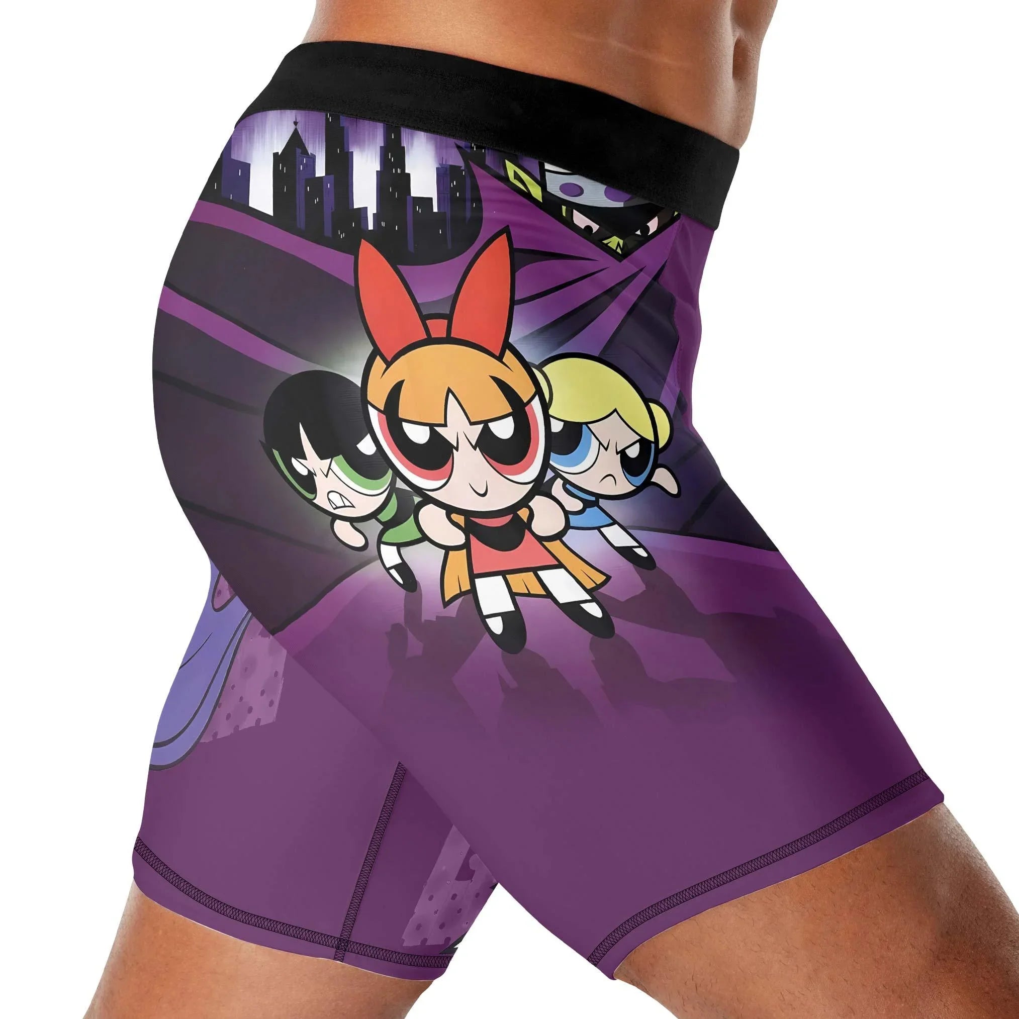 The Powerpuff Girls Versus Mojo Jojo Compression Shorts