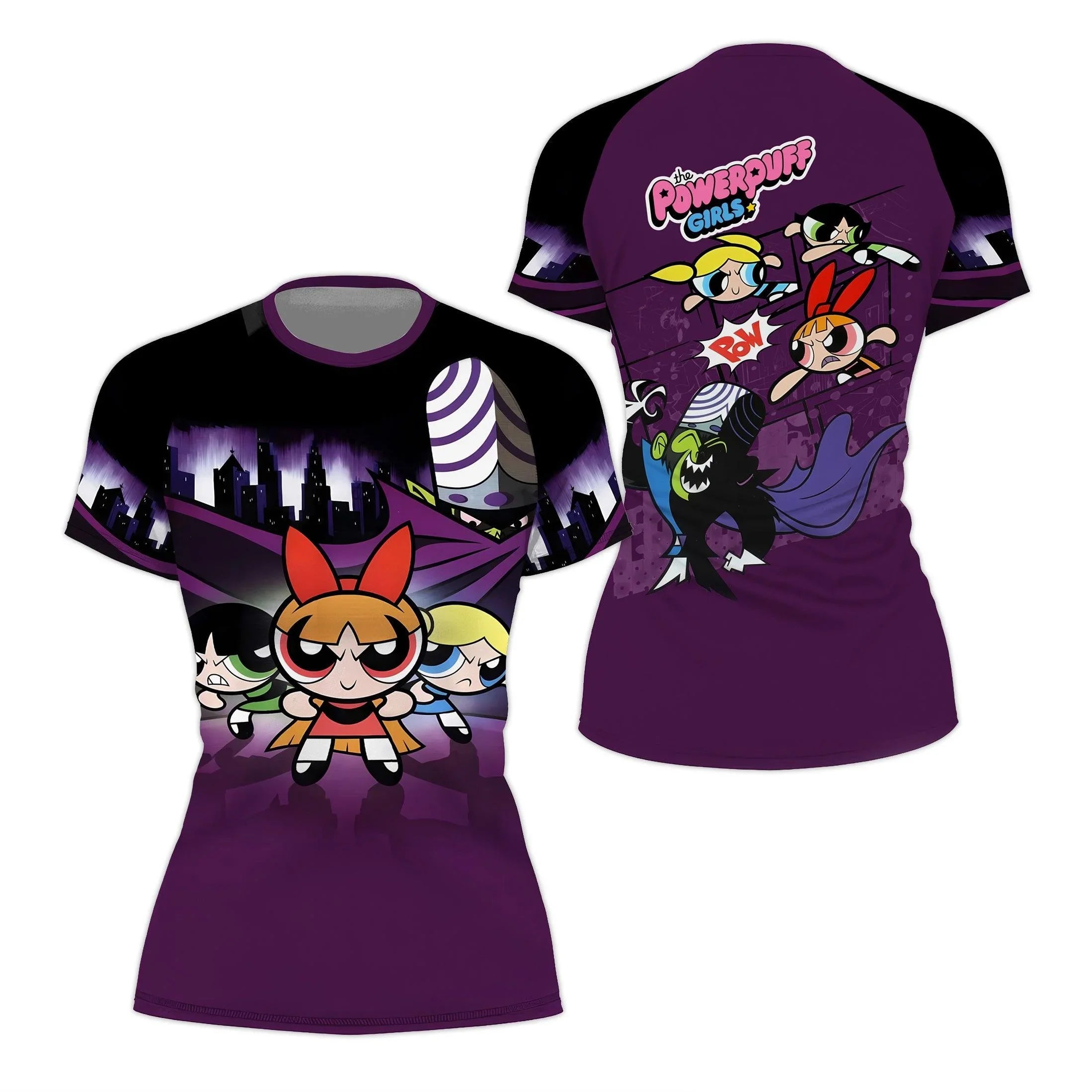The Powerpuff Girls Versus Mojo Jojo Rash Guard