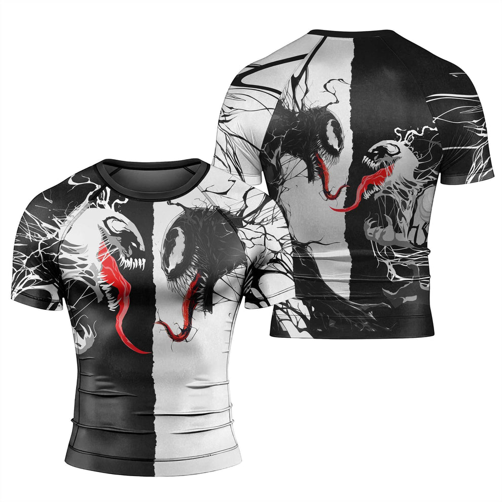 Venom And Anti-Venom Combat Rash Guard | Athletic Rash Guard