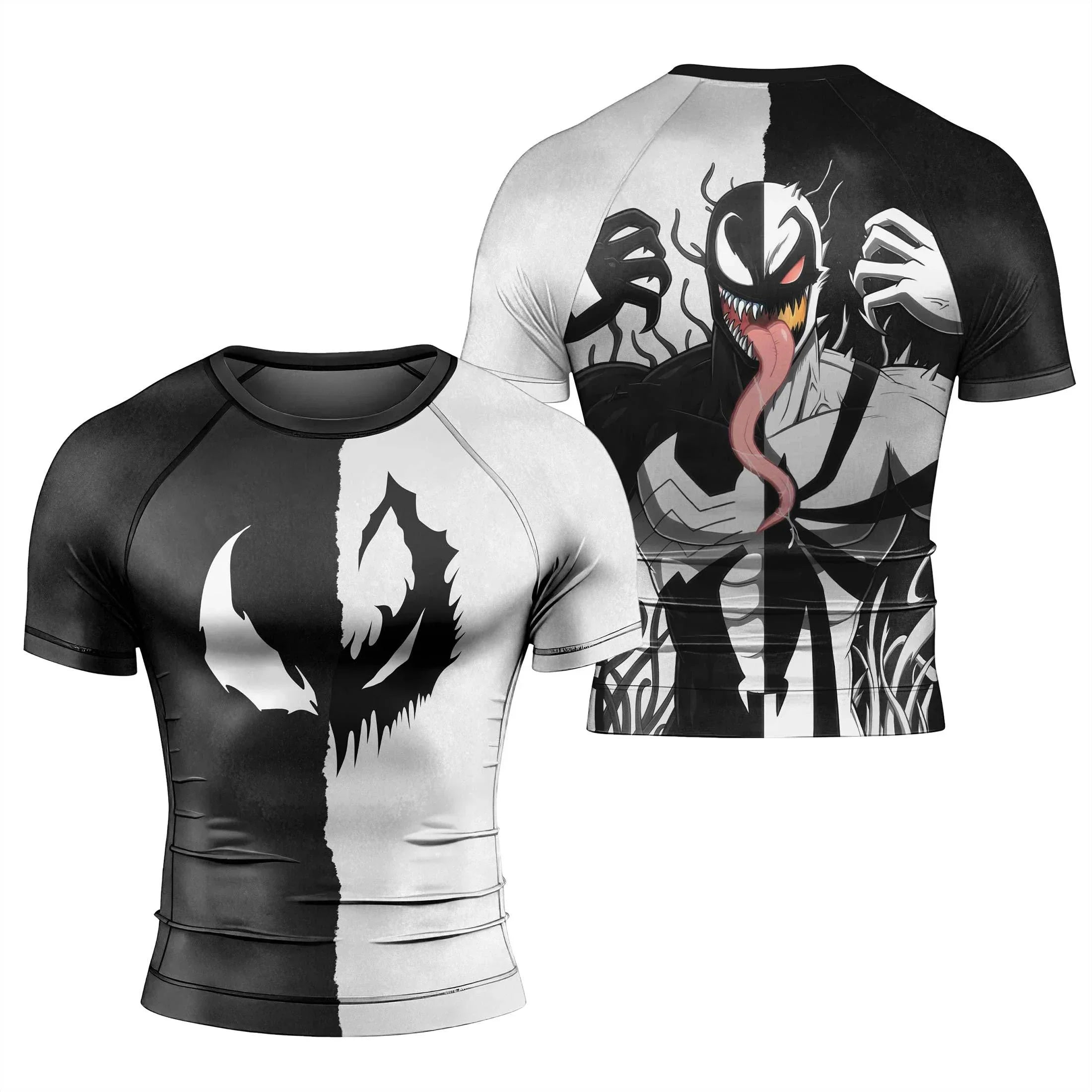 Venom Half Side Anti-Venom Rash Guard | Athletic Wear