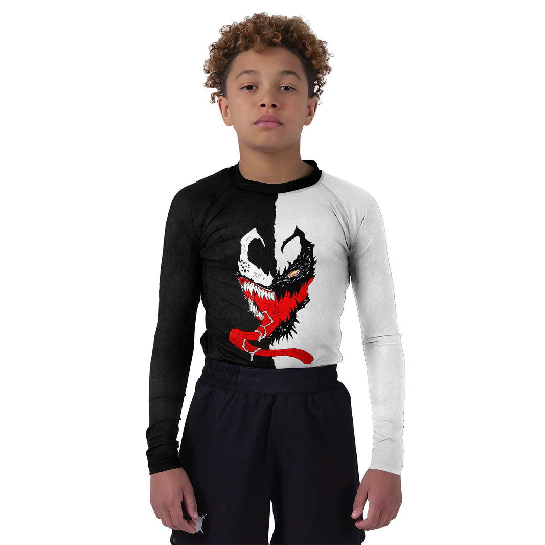 Venom Versus Anti-Venom Kids Rash Guard | Athletic Wear