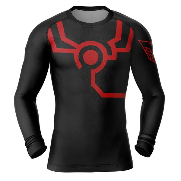 Yugioh Yusei Fudo Long Sleeve Rash Guard for MMA & Fitness