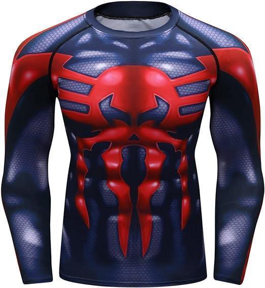Spider Man Long Sleeve Rash Guard | Spider Man Compression Shirt