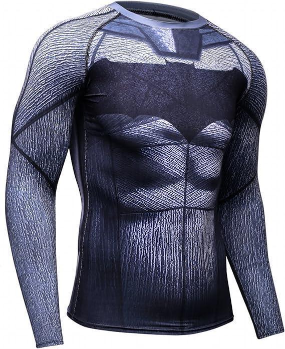 Batman Long Sleeve Rash Guard | BJJ Rash Guard | Batman Gym Shirt